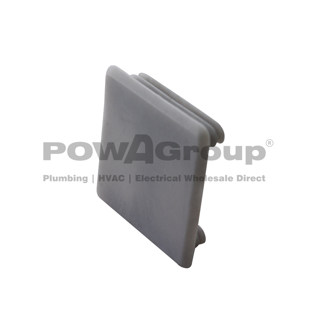 Strut Grey End Cap Plastic 41mm x 41mm | PowAGroup Global Pty Ltd